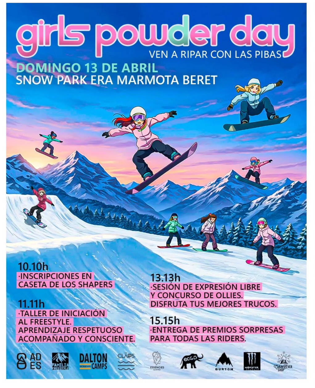 Girls Powder Day - SnowBoard(icción)